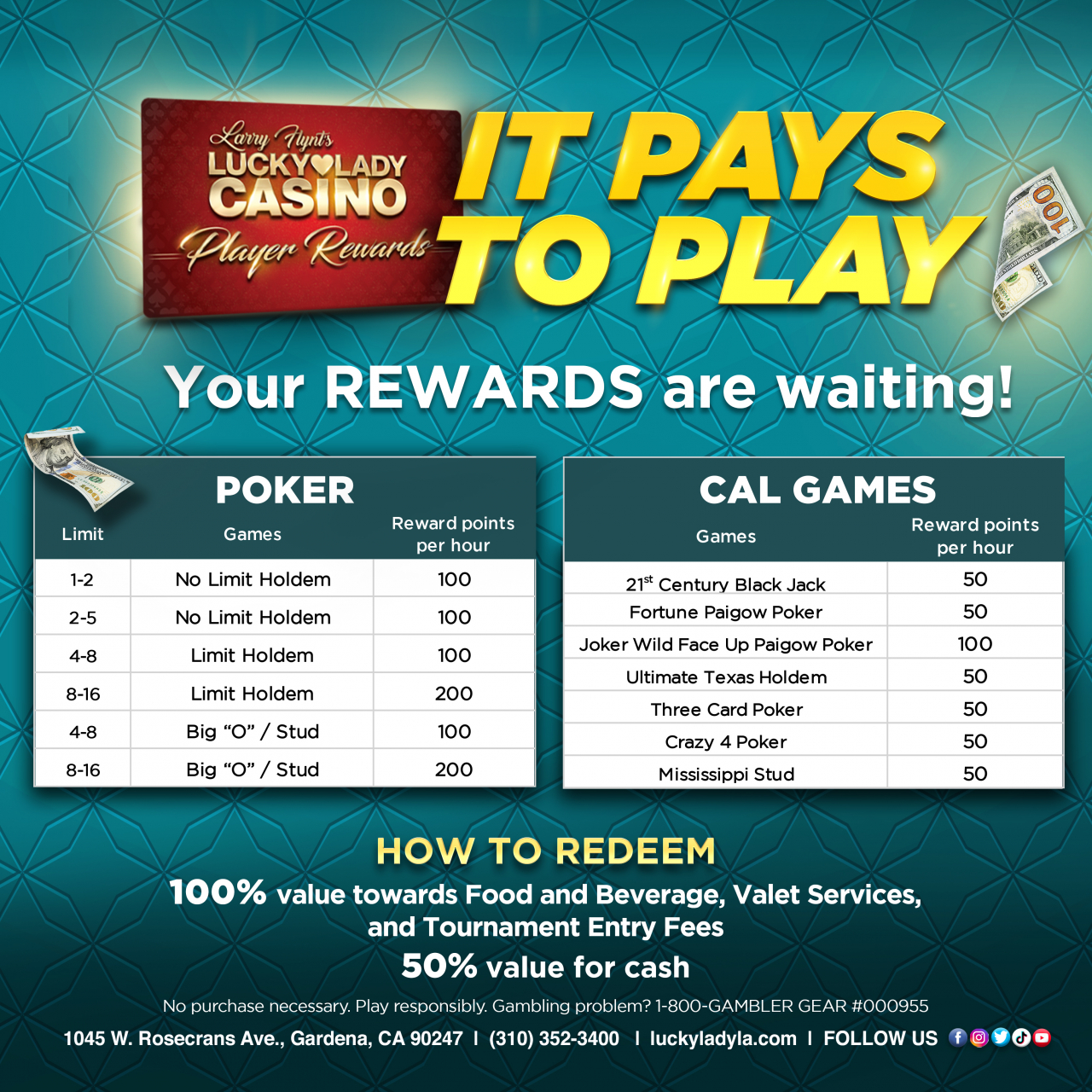 Join Lucky Lady Casino Players Club – Get The Best VIP Player Rewards ...